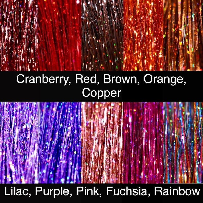 Sparkly Glitter Strands for Fairies, Hair Tinsel Fairy Hair, Bling Hair ...
