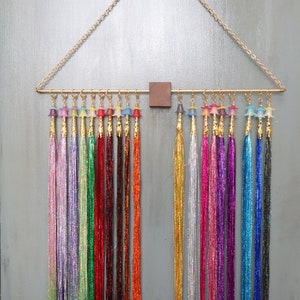 Salon Hair Tinsel With Hanging Display 19 Colors to Choose - Etsy