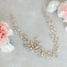 Rose Gold Hair Vine With Delicate Leaves and Accent Rhinestones - Etsy