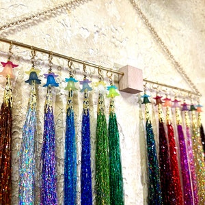 Salon Hair Tinsel With Hanging Display, 19 + Colors to Choose From, 26 ...