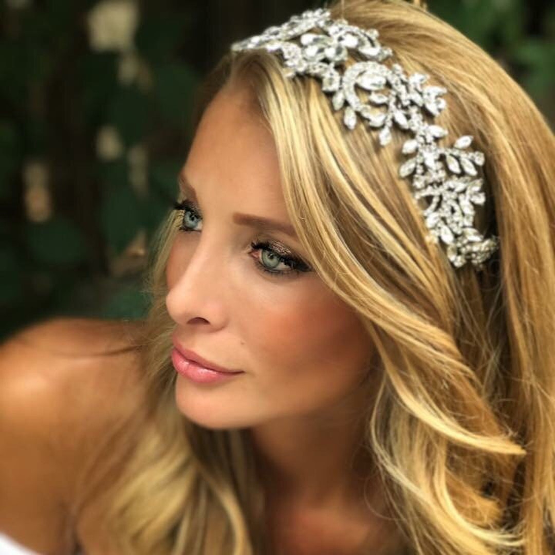 Bridal Hair Accessory, Bridal Hair Jewelry, Silver Bridal Head Band ...