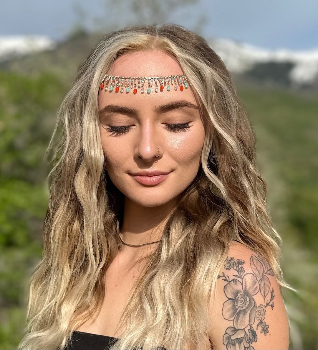 Beaded Hippie Head Chain for Free-spirited Style - Etsy