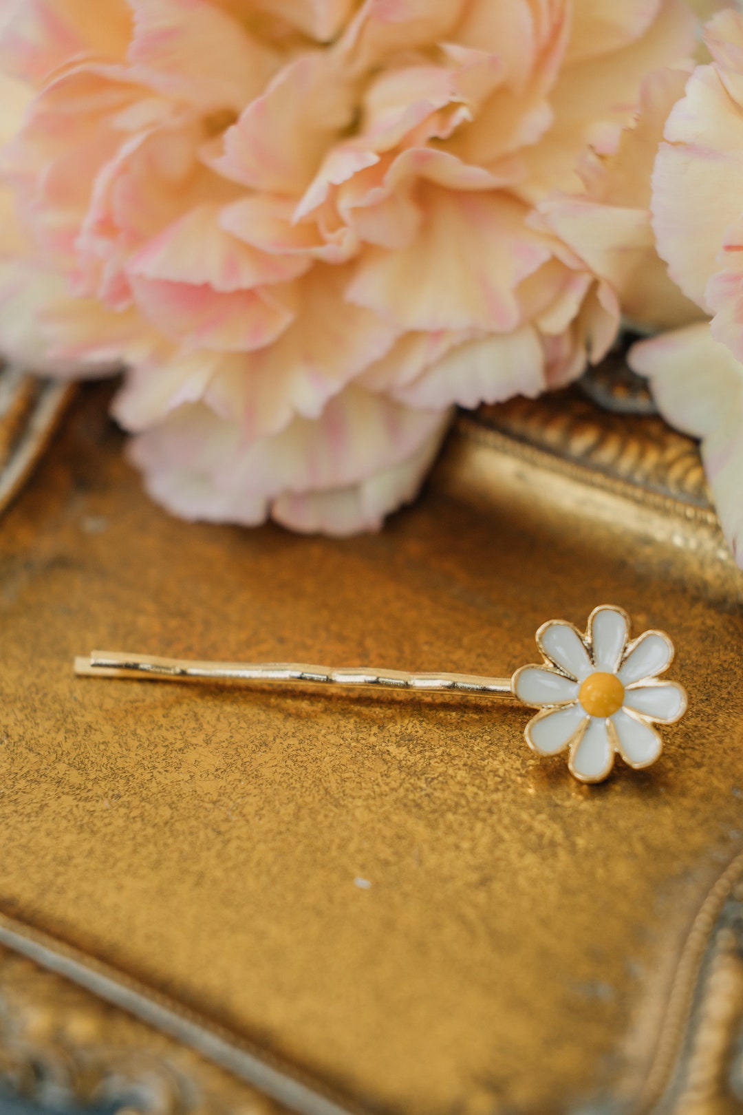 Daisy Hair Pin, Daisy Bobby- Daisy Jewelry for A Flower Girl - Etsy