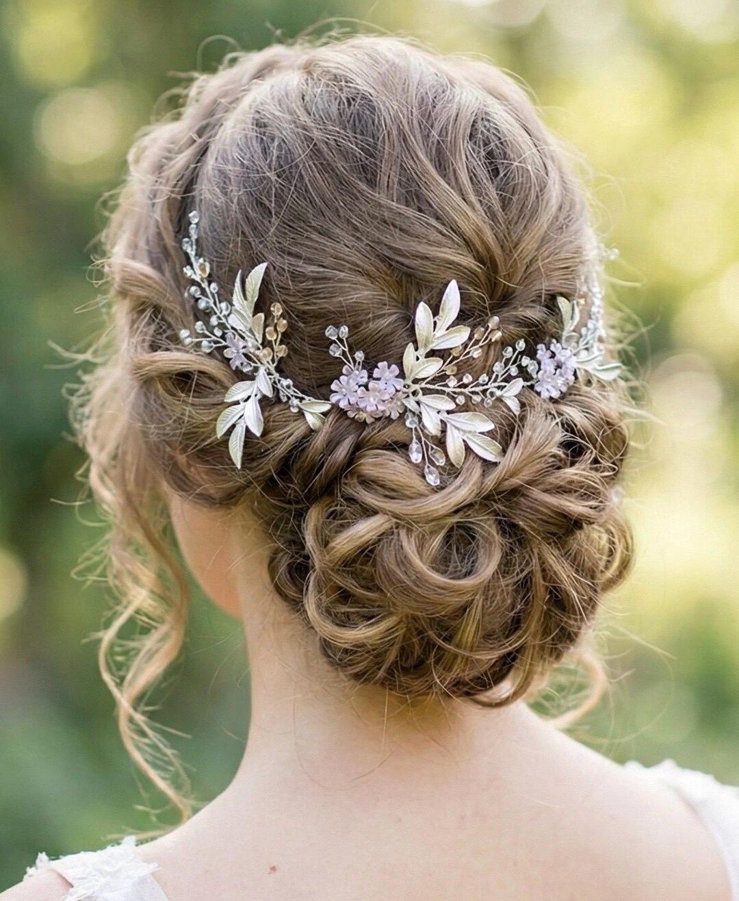 Custom Floral Color – Bridal Hair Accessory With Personalized Flower ...