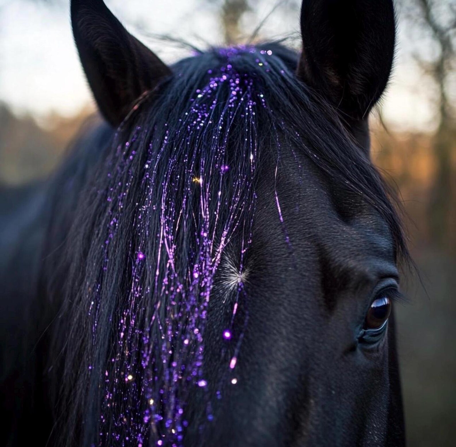 Sparkling Pony Hair Tinsel – Mane & Tail Bling for Western Brides and ...