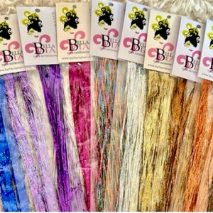 Sparkly Glitter Strands for Fairies, Hair Tinsel Fairy Hair, Bling Hair ...