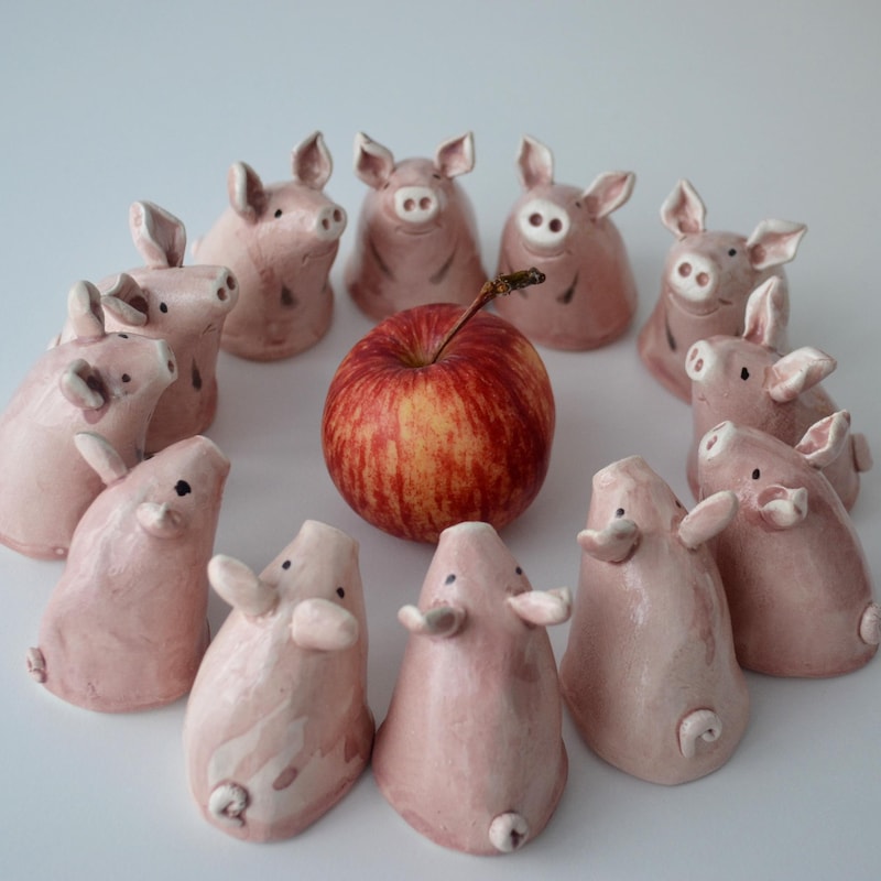 Pottery Pig - Etsy UK