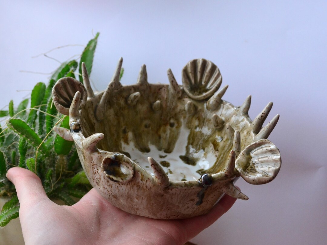 Bath Pufferfish Sponge Holder Puffer Fish Bowl Soap Holder Beauty Bowl ...