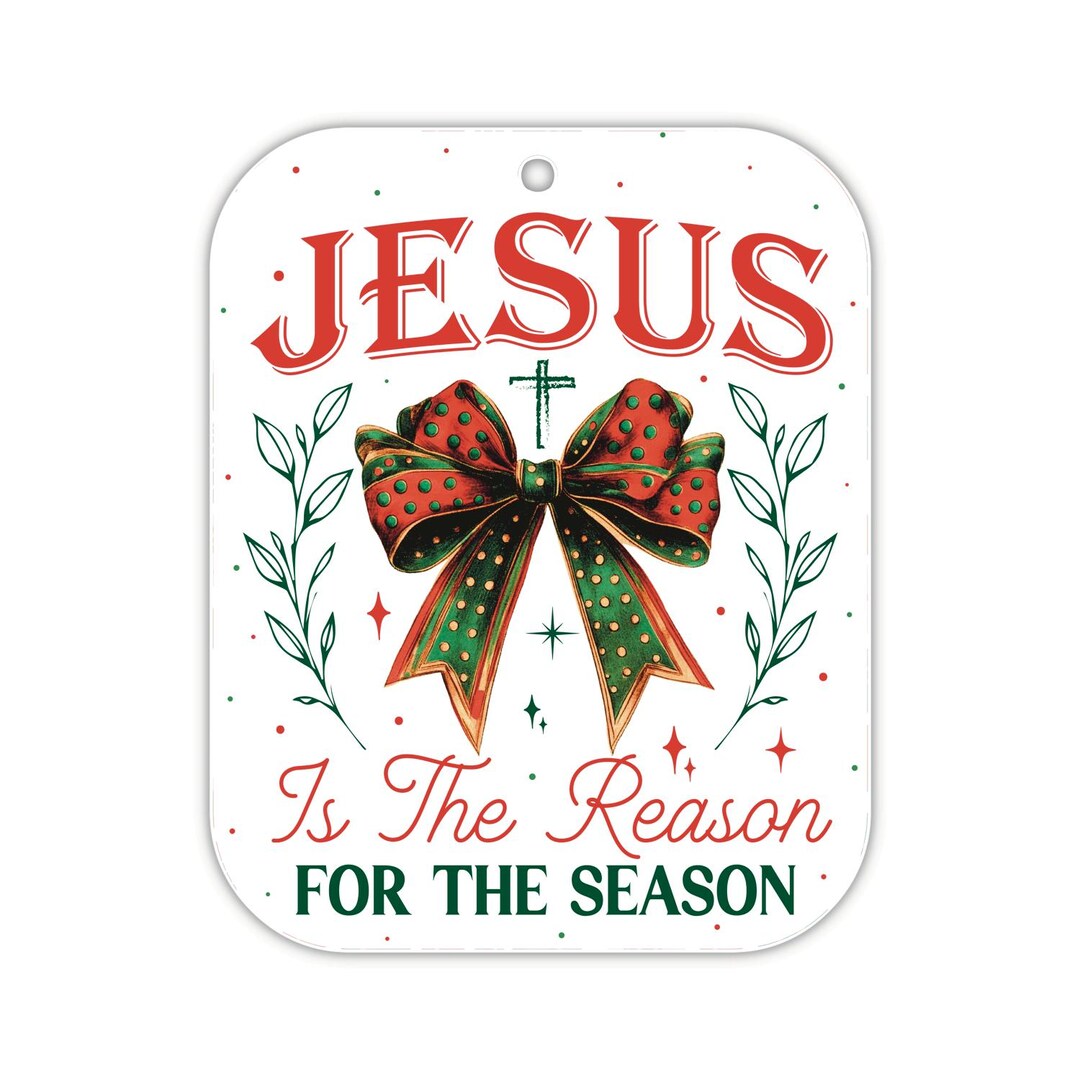 Jesus is the Reason for the Season 2 Gift Tag, Christian Gift Tag ...