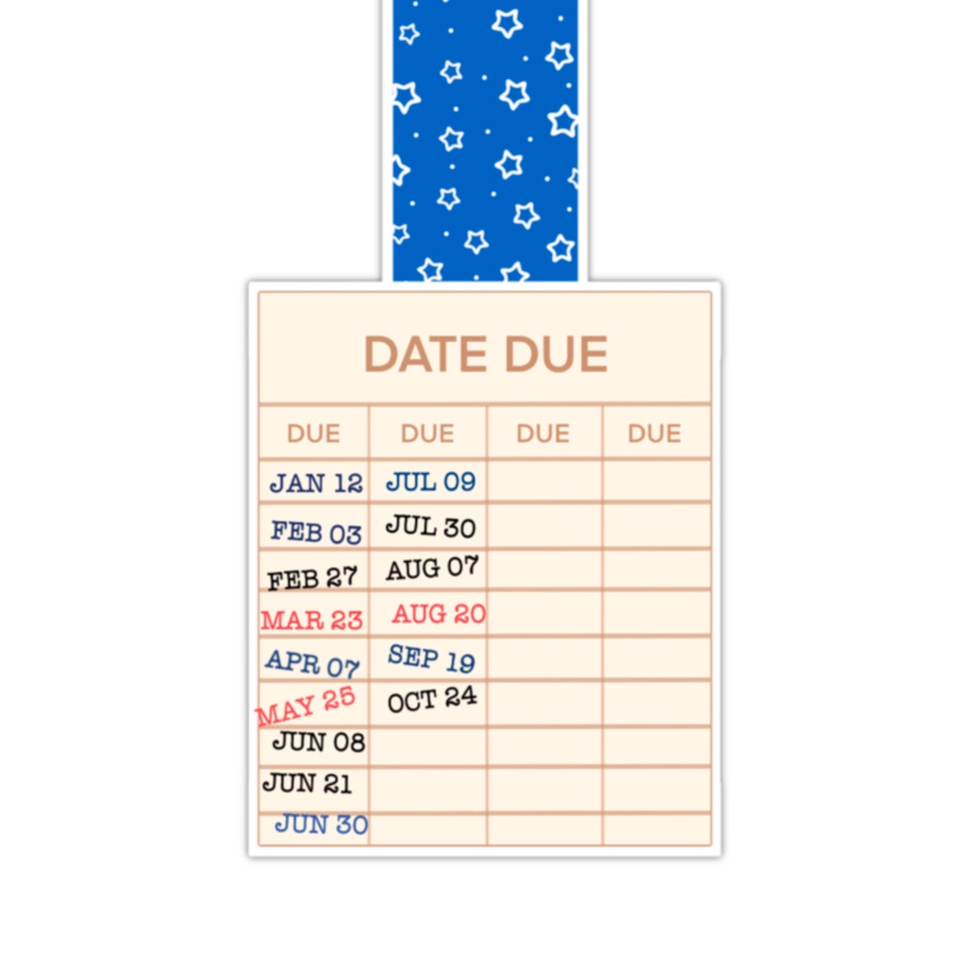 Library Checkout Card Magnetic Bookmark, Books, Reading, Bible, Bible ...