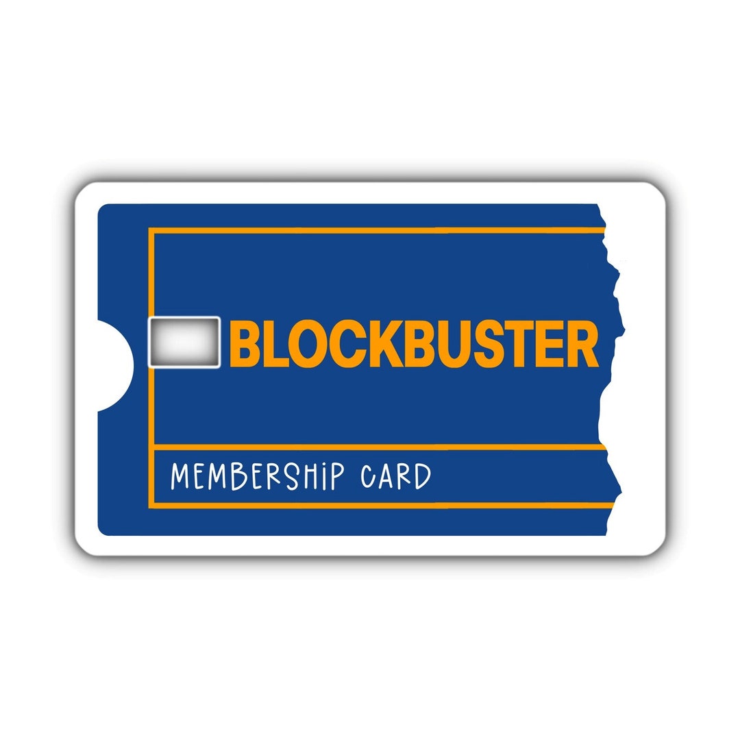 Blockbuster Membership Card Debit Card Skin, Debit Card Sticker ...