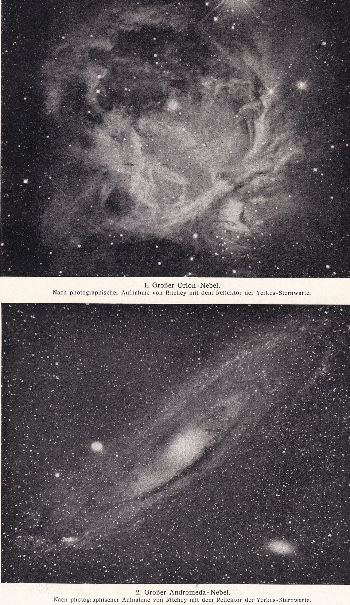 1890 ASTRONOMY NEBULA Orion & Andromeda Lithograph Print More Than 100 ...
