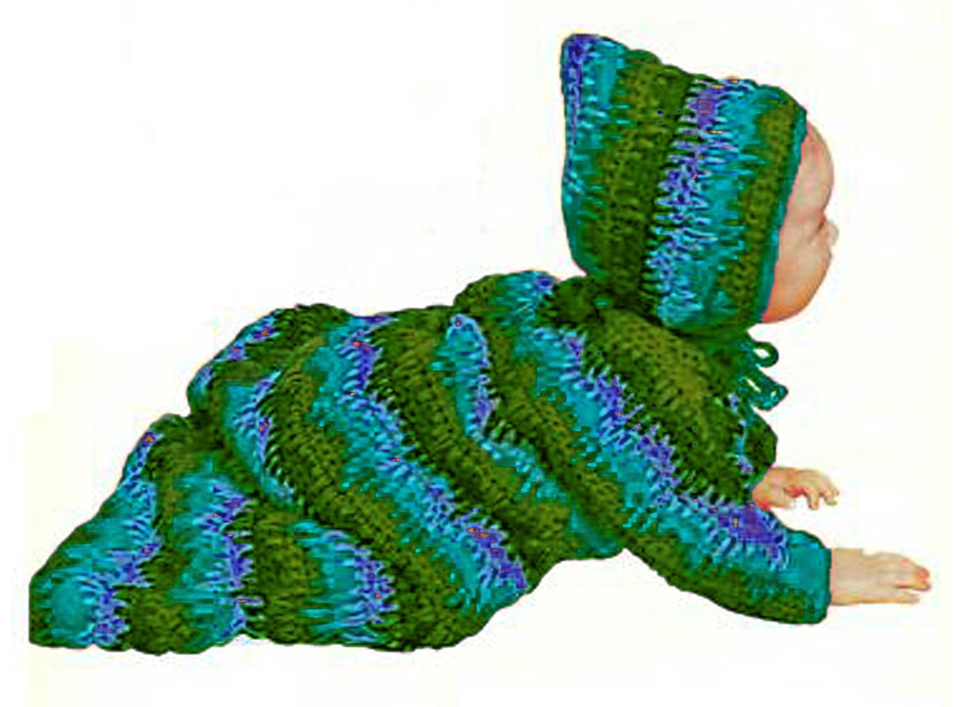 Vintage Baby Bunting Crochet Pattern Instructions - Etsy