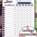 Printable Baseball Lineup Card Baseball Position Board Baseball Coach ...