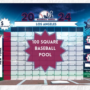 Baseball World Series Pool - Etsy