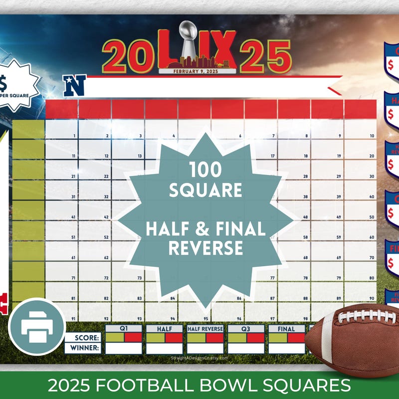 Super Bowl 2025 Pool - Etsy