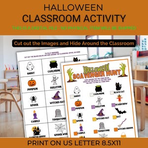 Halloween Scavenger Hunt Game Printable Fun Halloween Kid Game Teens ...
