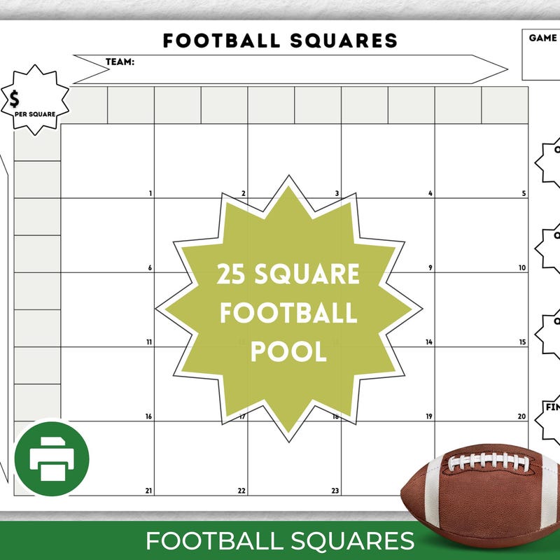 Super Bowl Square Boards - Etsy