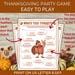 Thanksgiving Game Printable Who's the Turkey Fun Thanksgiving Party ...