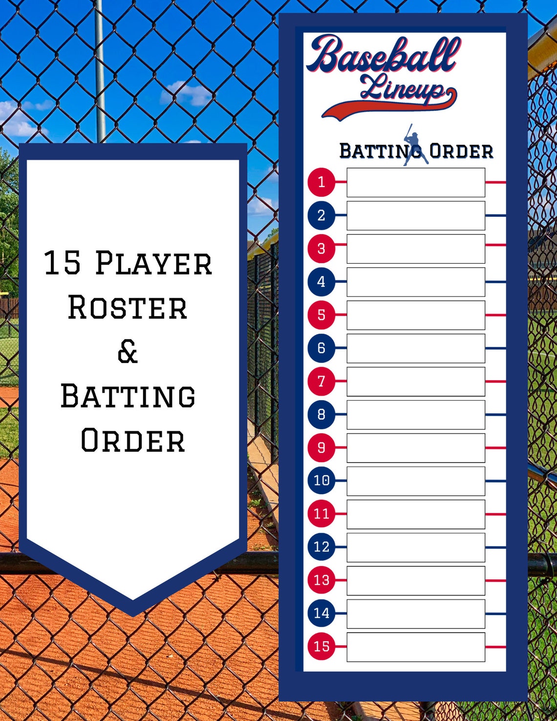 Printable Baseball Lineup Card Baseball Position Board Baseball Coach ...