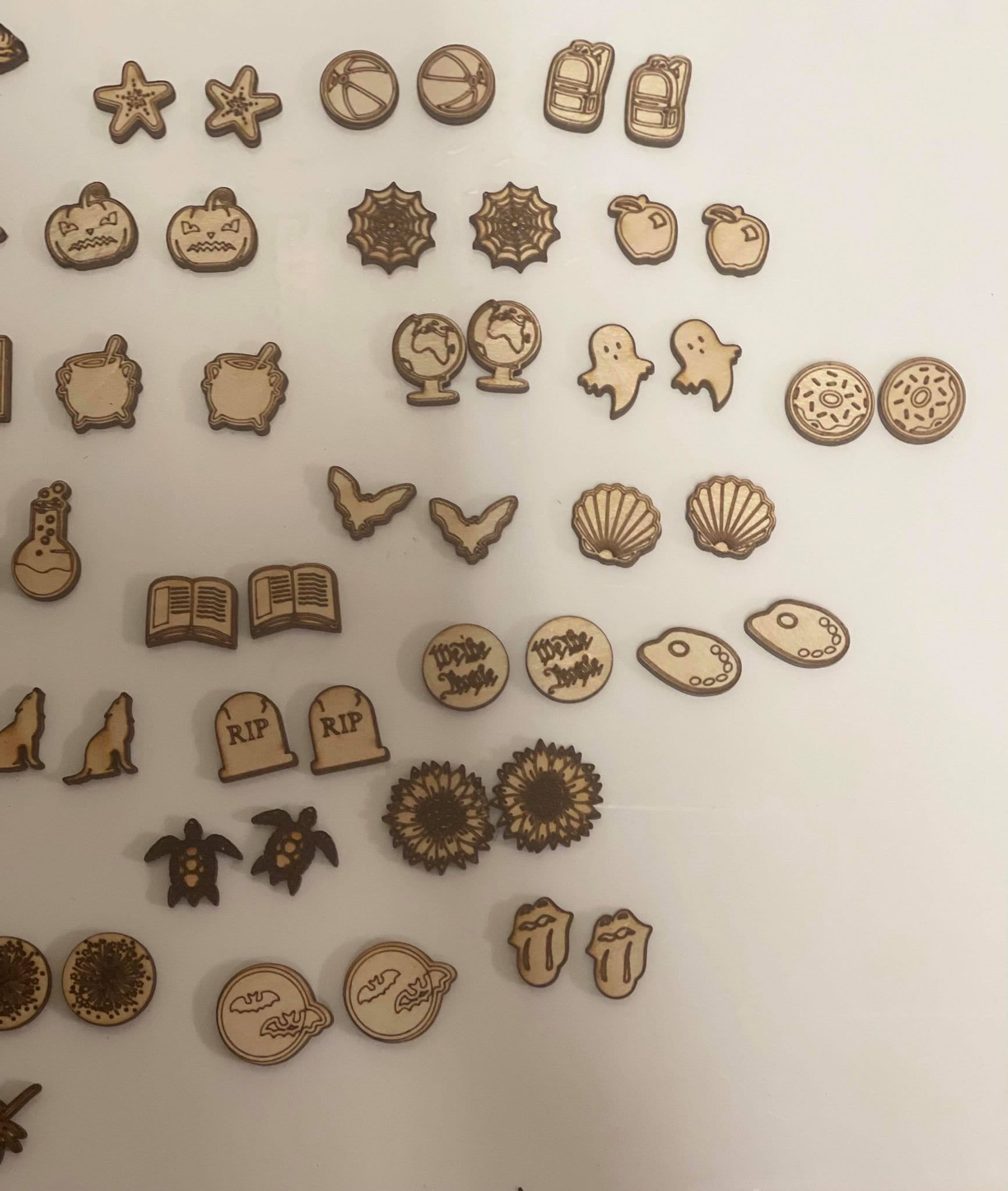 NEW Earring Studs Laser and Engraving File Bundle 4 50 DESIGNS ...