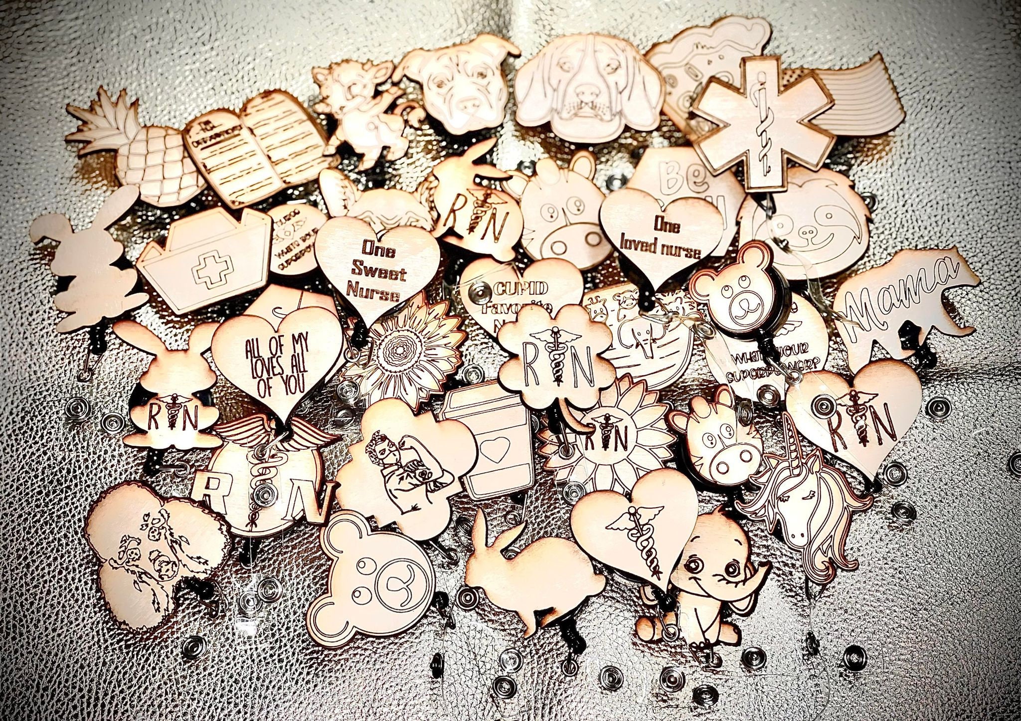 Badge Reel Glowforge SVG Files - Etsy