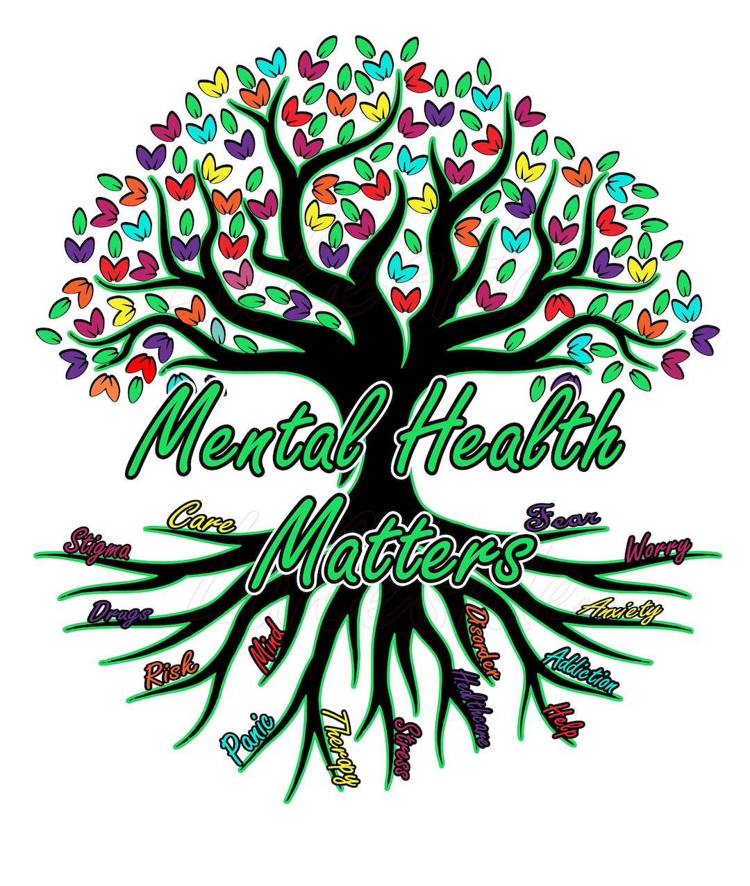 Mental Health Matters Png Etsy