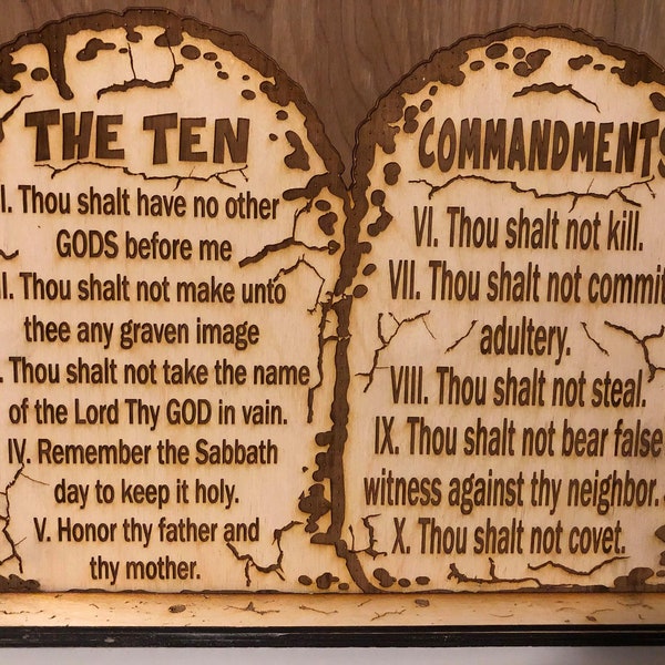 Ten Commandments - Etsy