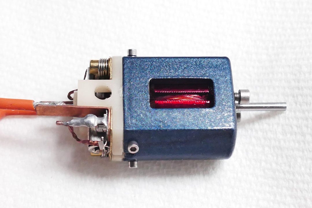 16D Slot Car Motor 60s Style D-can Rewound W/ 32 Turns of 27 Gauge Wire ...