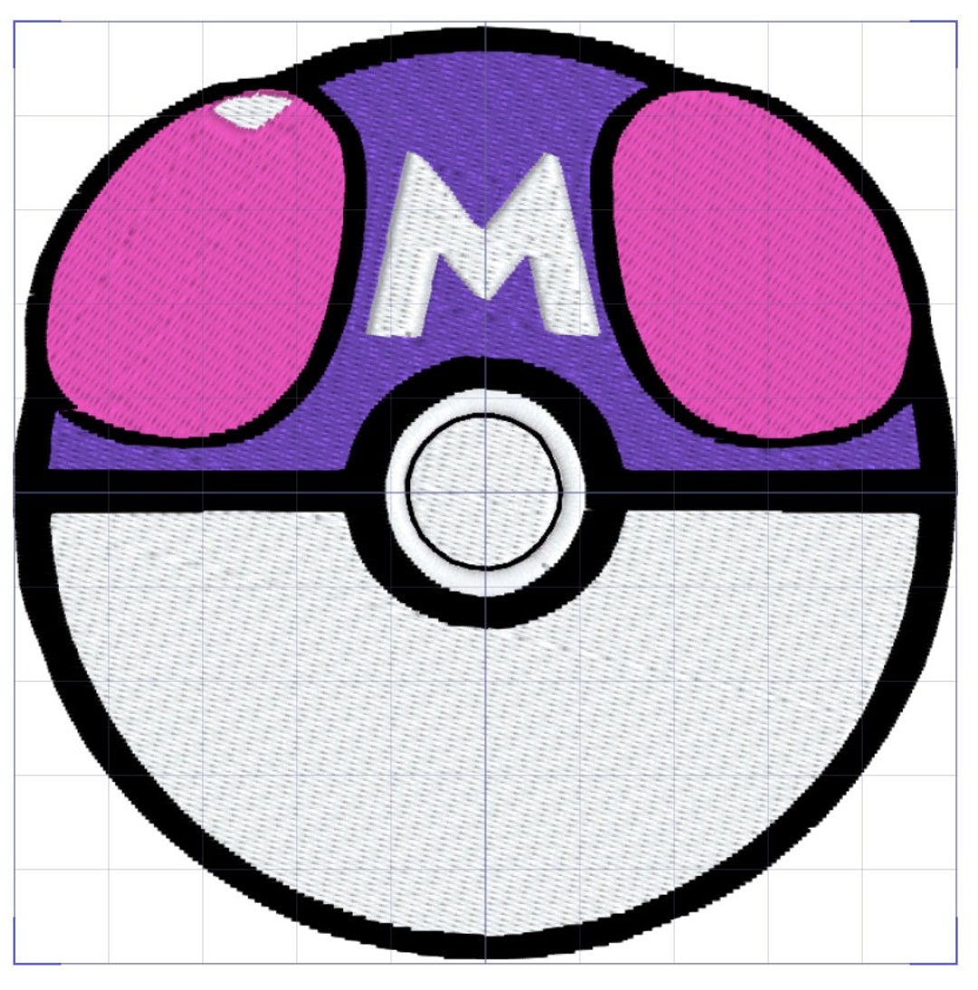 Master Ball Pokemon Embroidery Design - Etsy