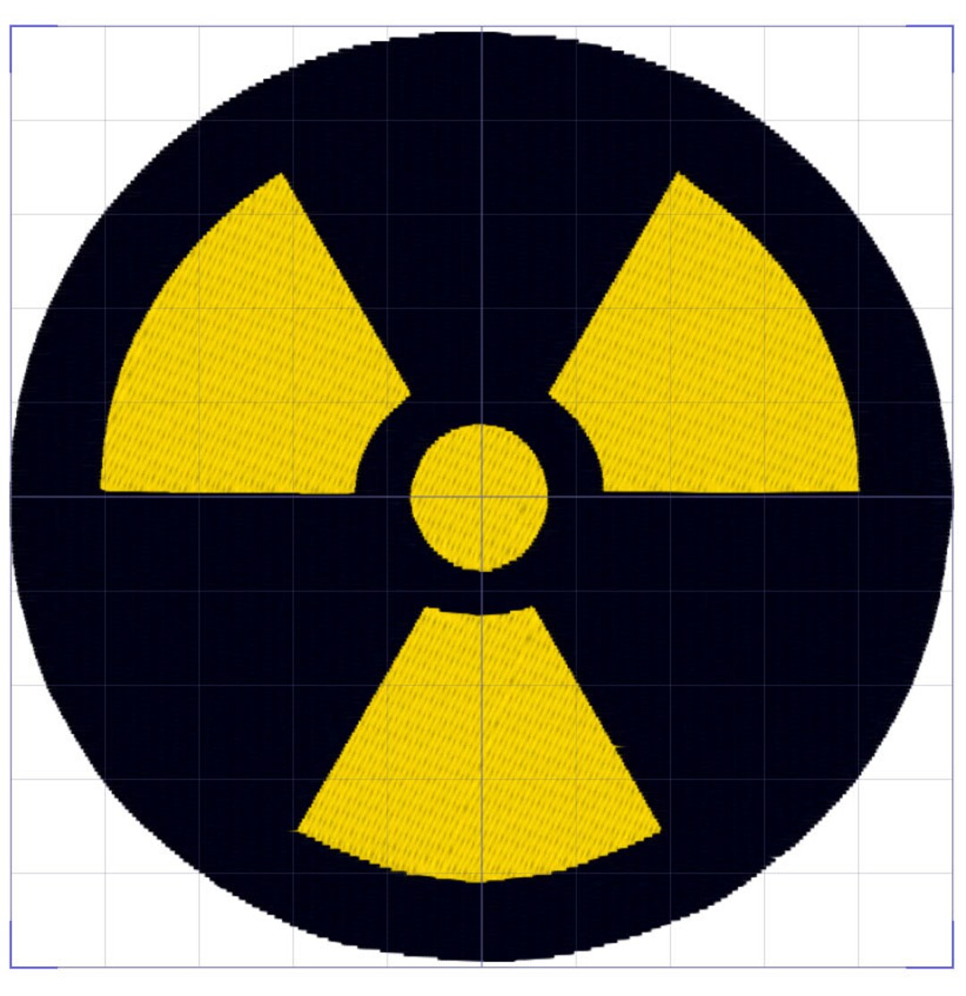 Toxic Symbol Embroidery Design - Etsy