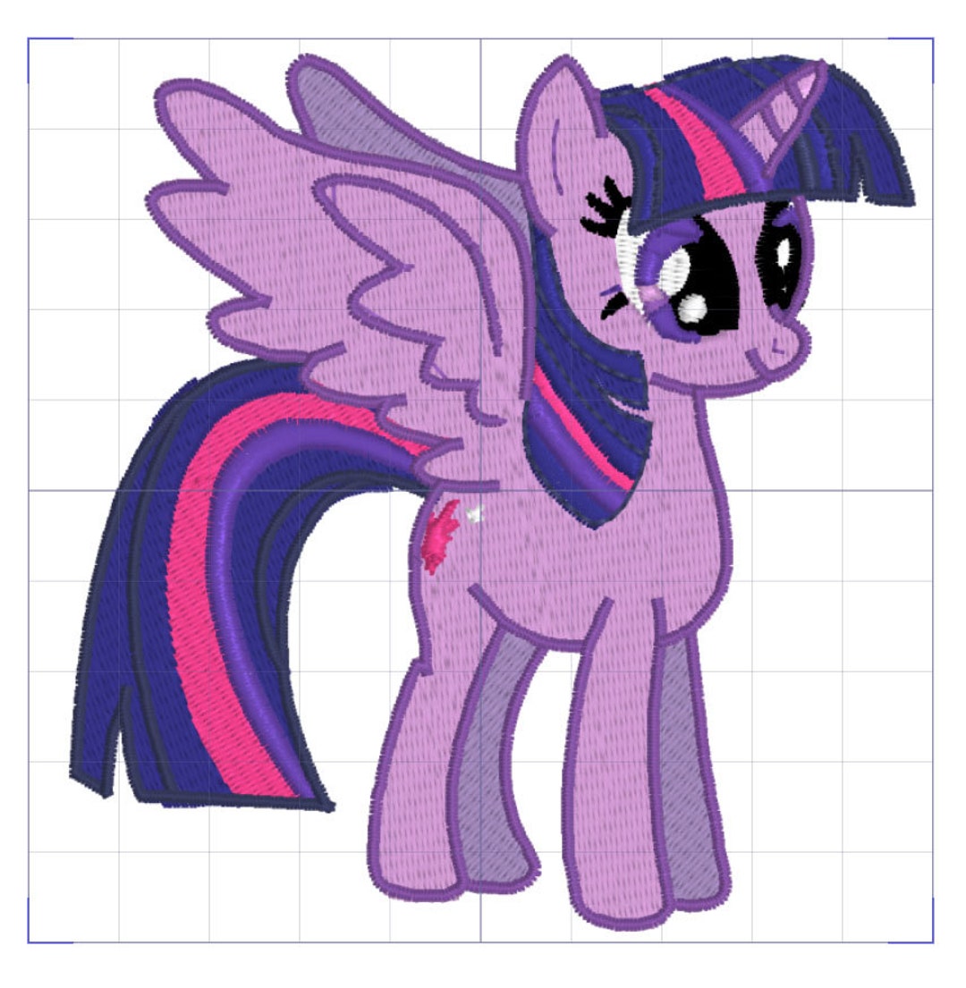 Twilight Pony Embroidery Design - Etsy