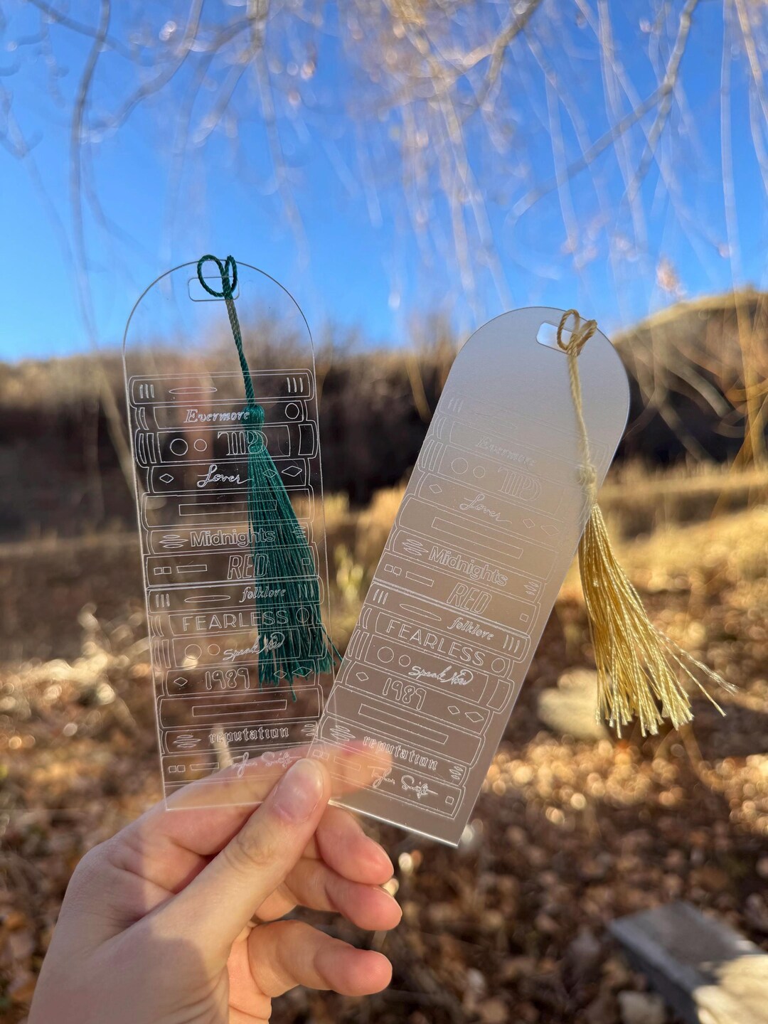 Taylor Swift Engraved Acrylic Bookmark - Etsy