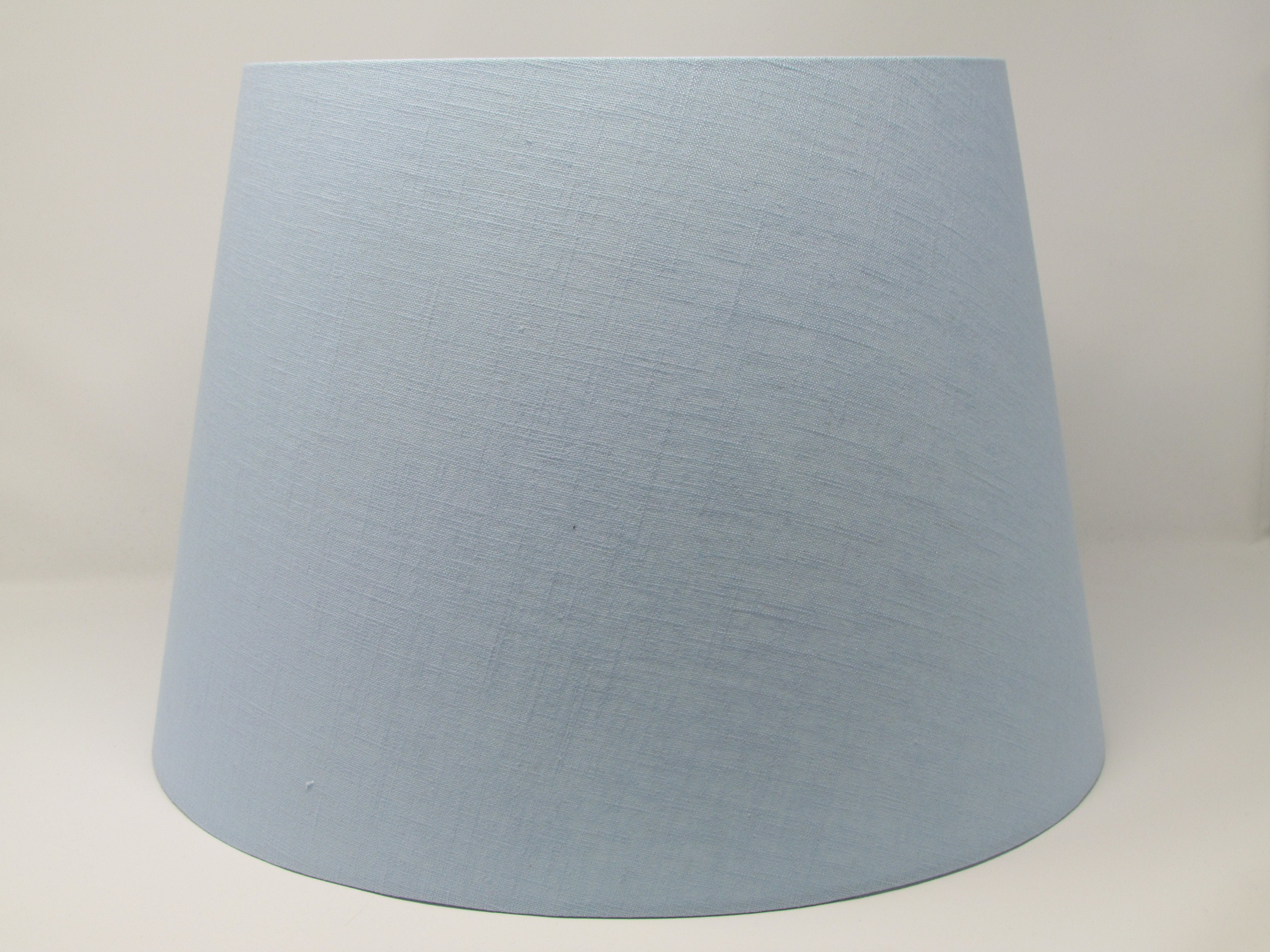 Pale Blue Textured 100% Linen Tapered Empire Lampshade - Etsy UK