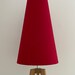 Dark Red Textured 100% Linen Extra Tall Tapered Cone Lampshade - Etsy UK