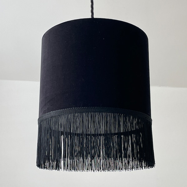 Fringed Lampshade - Etsy UK