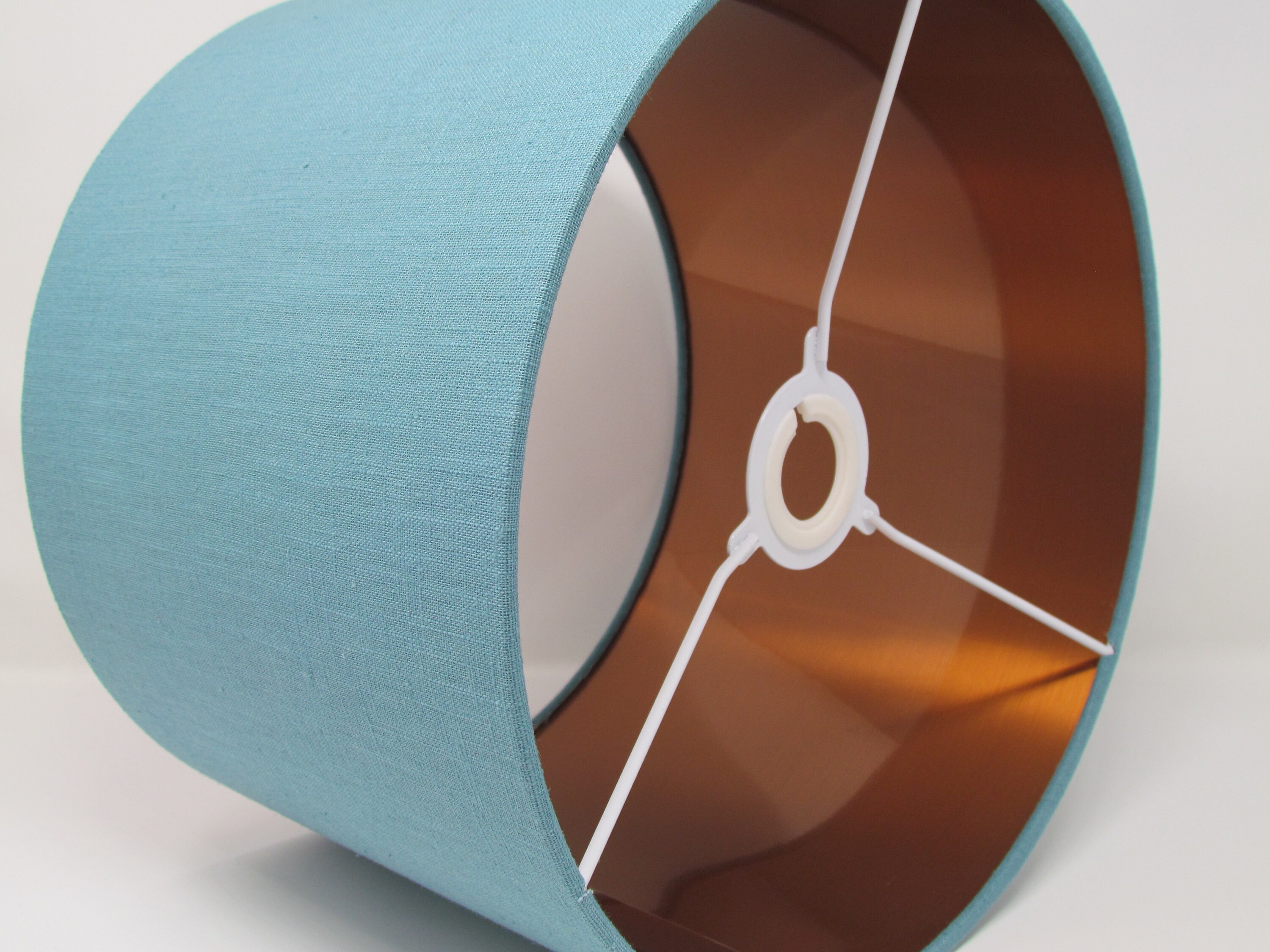 Teal Blue Textured Linen Drum Lampshade Ceiling Light Shade - Etsy UK