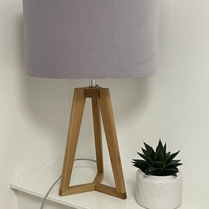 Light Grey Velvet Brushed Silver Oval Lampshade - Etsy UK