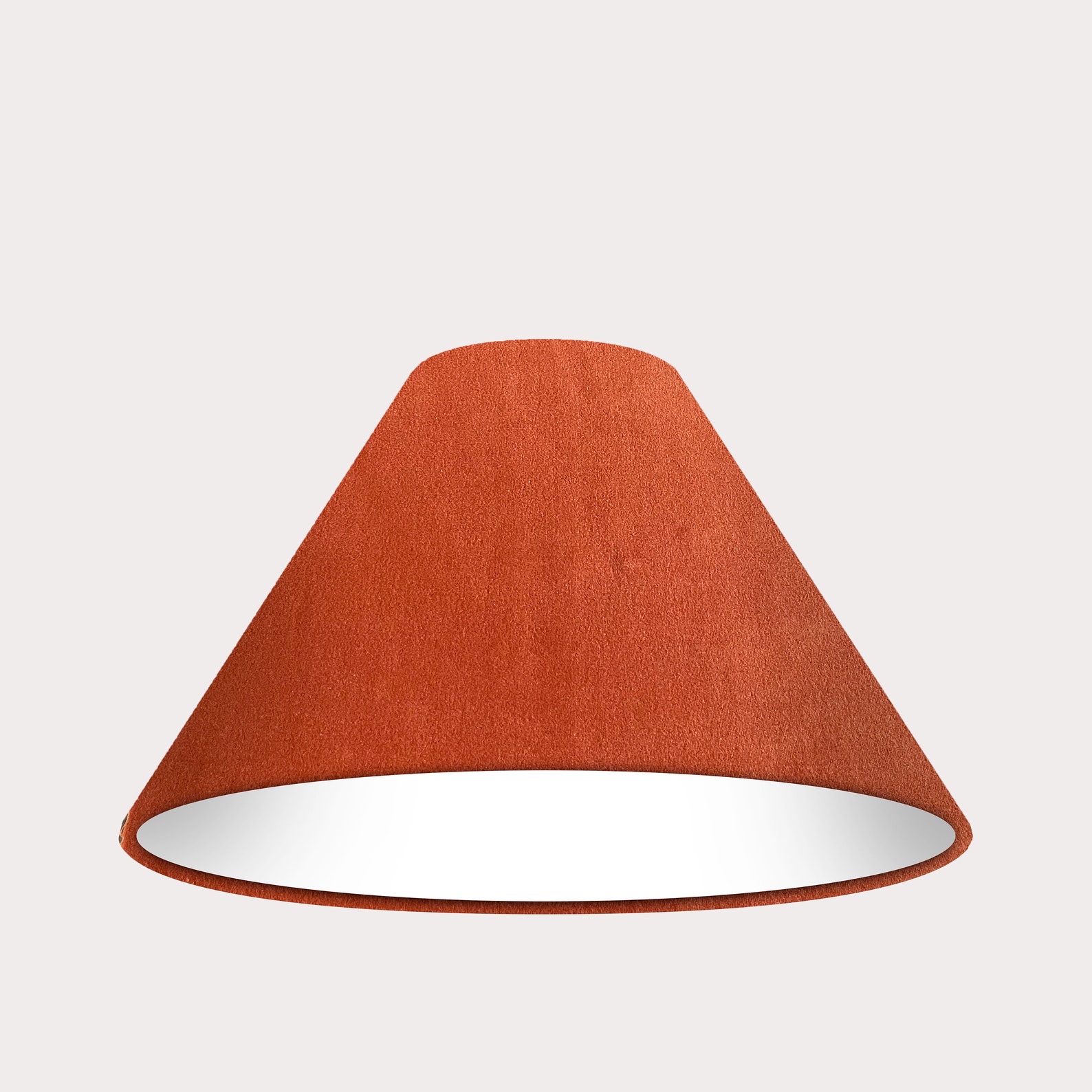 Burnt Orange Velvet Coolie Tapered Lampshade Light Shade | Etsy