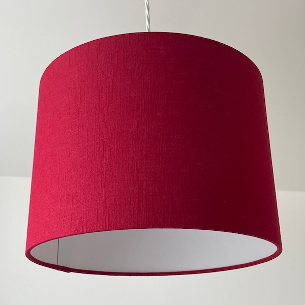 Red Lampshade - Etsy UK