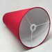 Dark Red Textured 100% Linen Extra Tall Tapered Cone Lampshade - Etsy UK