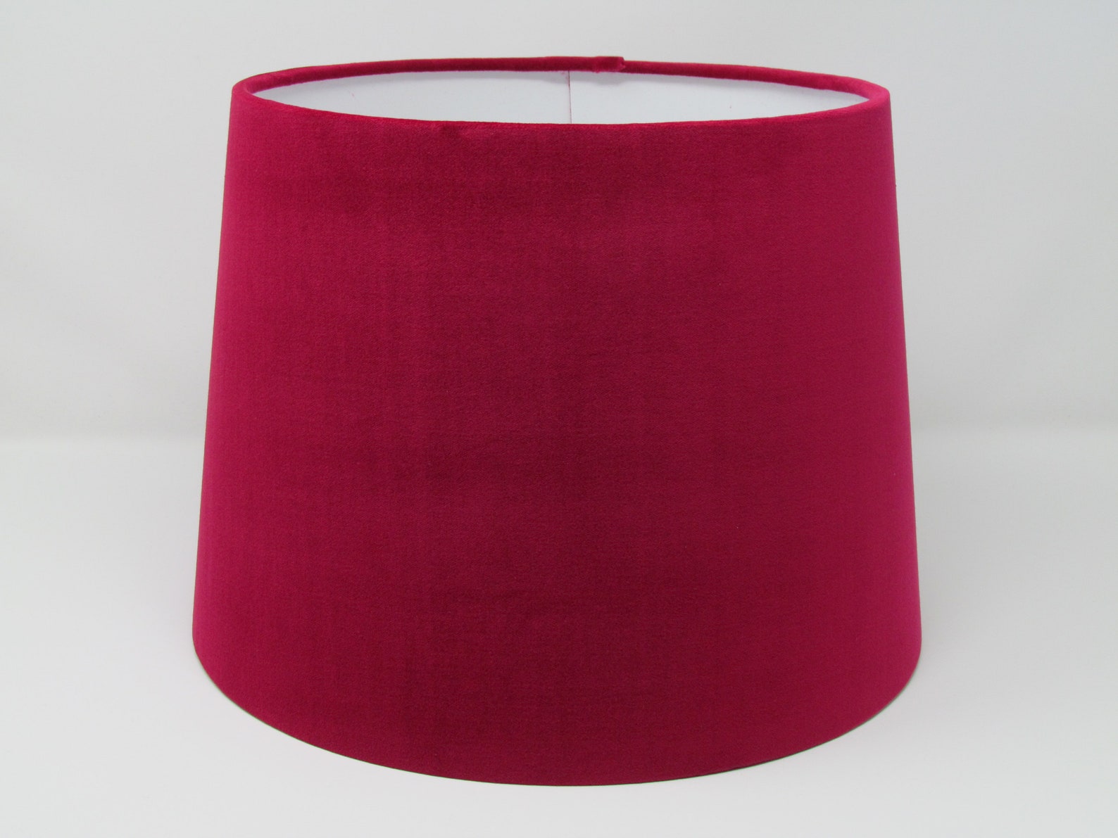 Raspberry Velvet Tapered Empire Lampshade | Etsy UK