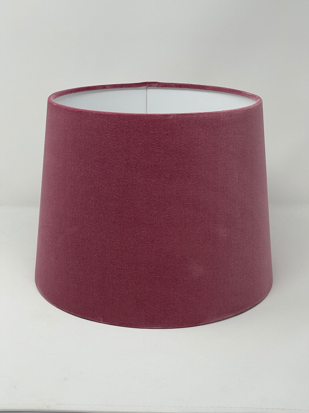 Dusky Pink Velvet Tapered Empire Lampshade - Etsy UK