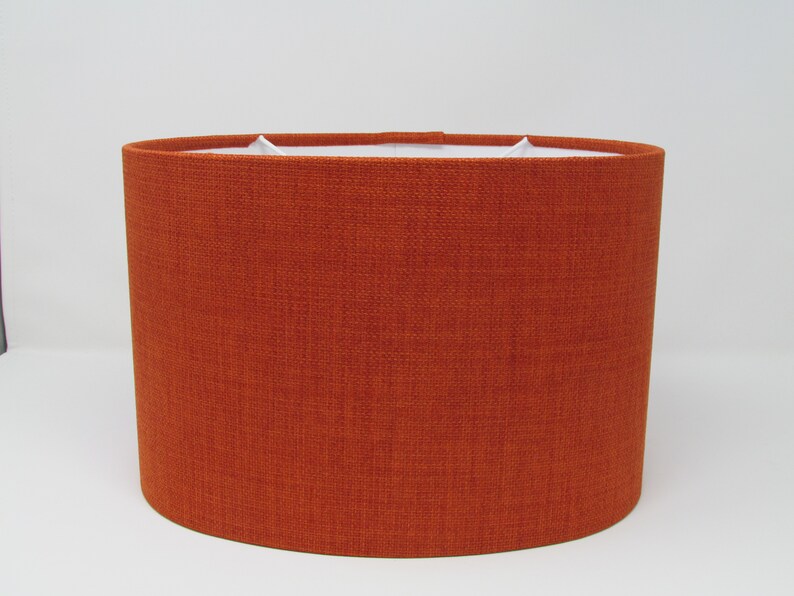 Oval Rounded Lampshade Light Shade Burnt Orange Textured Woven - Etsy