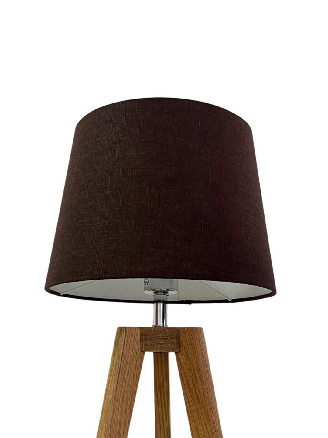 Dark Brown Textured 100% Linen Tapered Empire Lampshade - Etsy UK