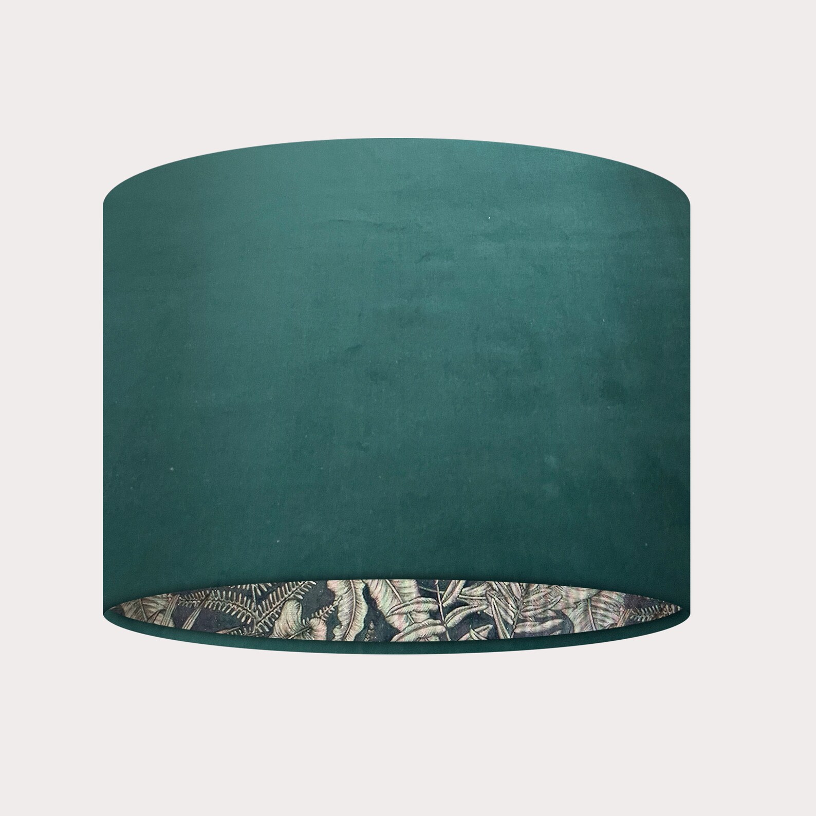 Hot Pink Velvet Chambray Botanical Leaves Drum Lampshade - Etsy UK