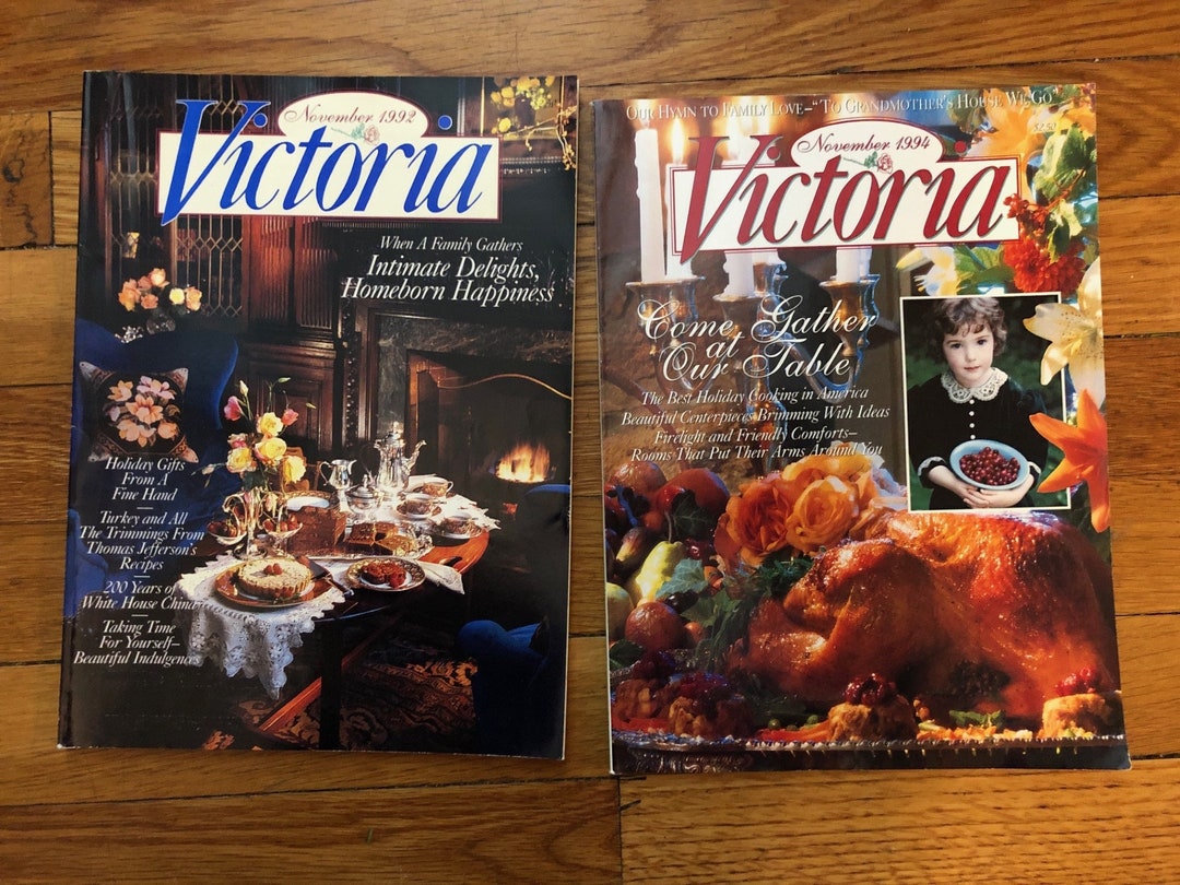 Lot of 2 Victoria Magazines November 1992 and 1994 - Etsy