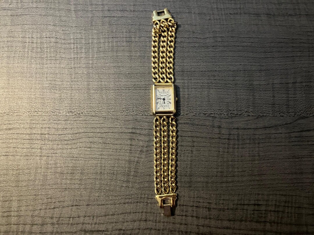 Women's Gold Waltham Quartz Chain Watch - Etsy