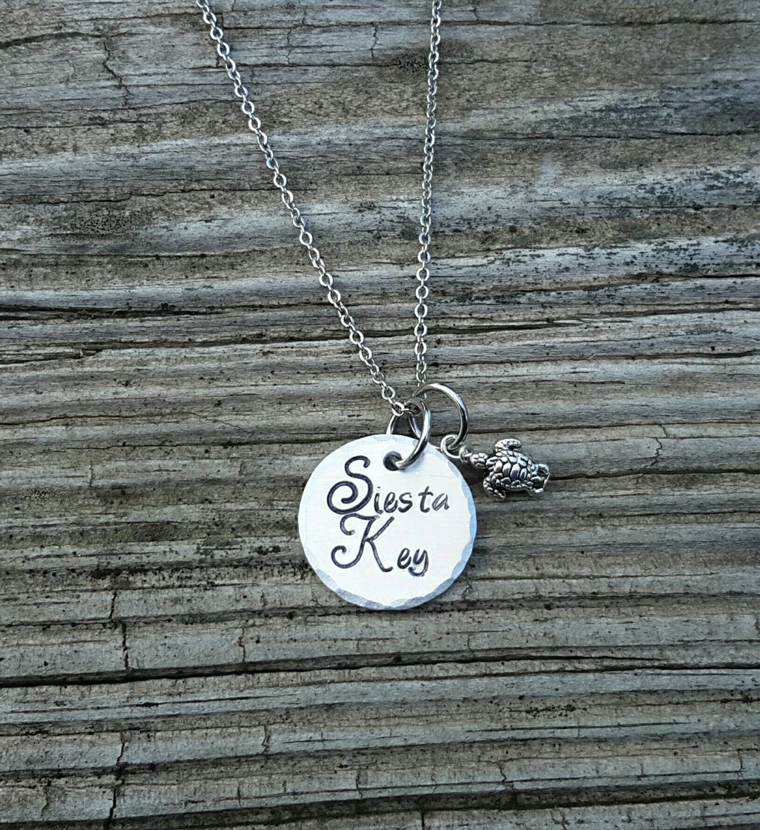 Siesta Key Beach Sarasota, Florida Charm Necklace - Etsy