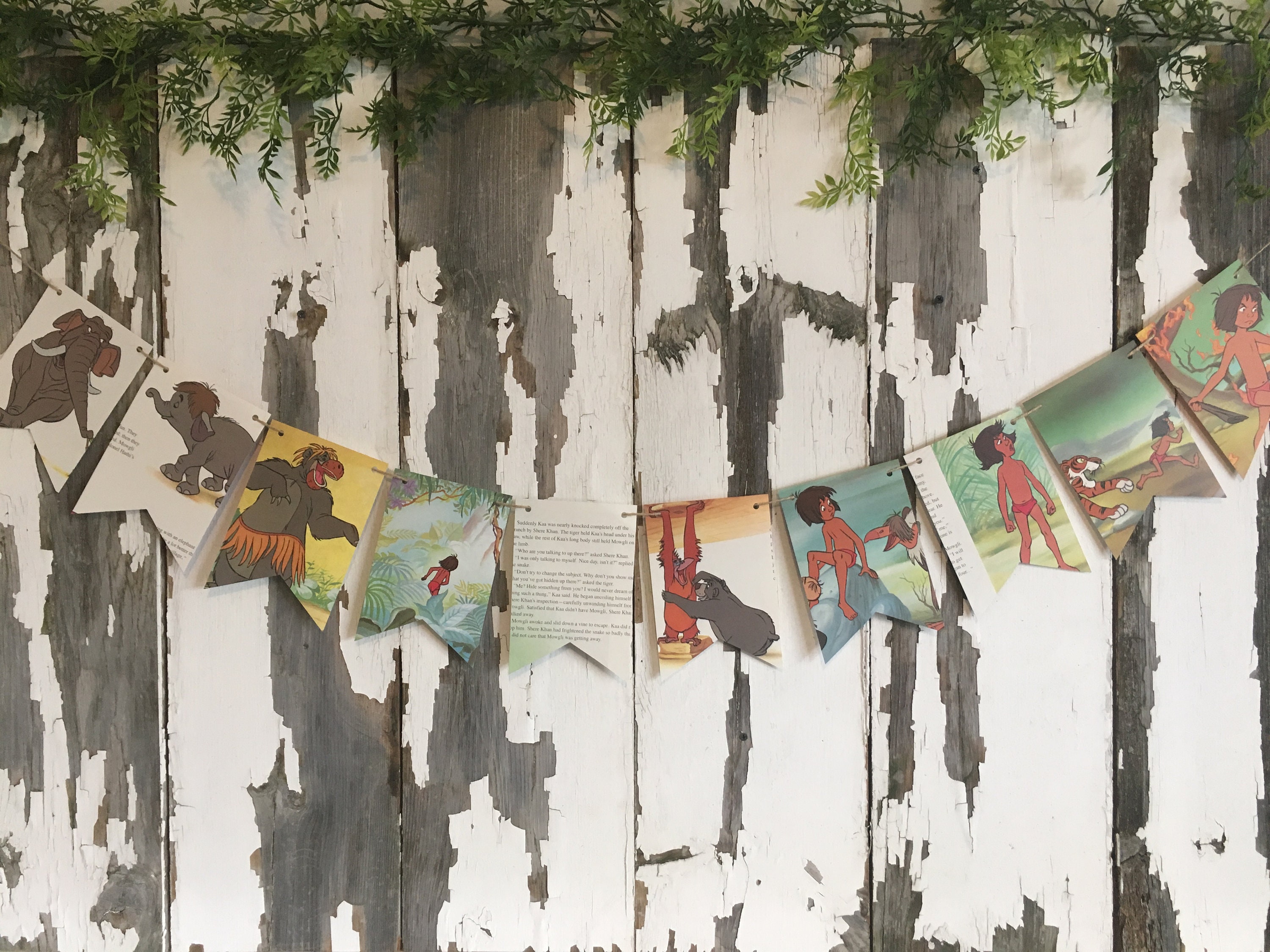 THE JUNGLE BOOK banner bunting garland party decoration | Etsy